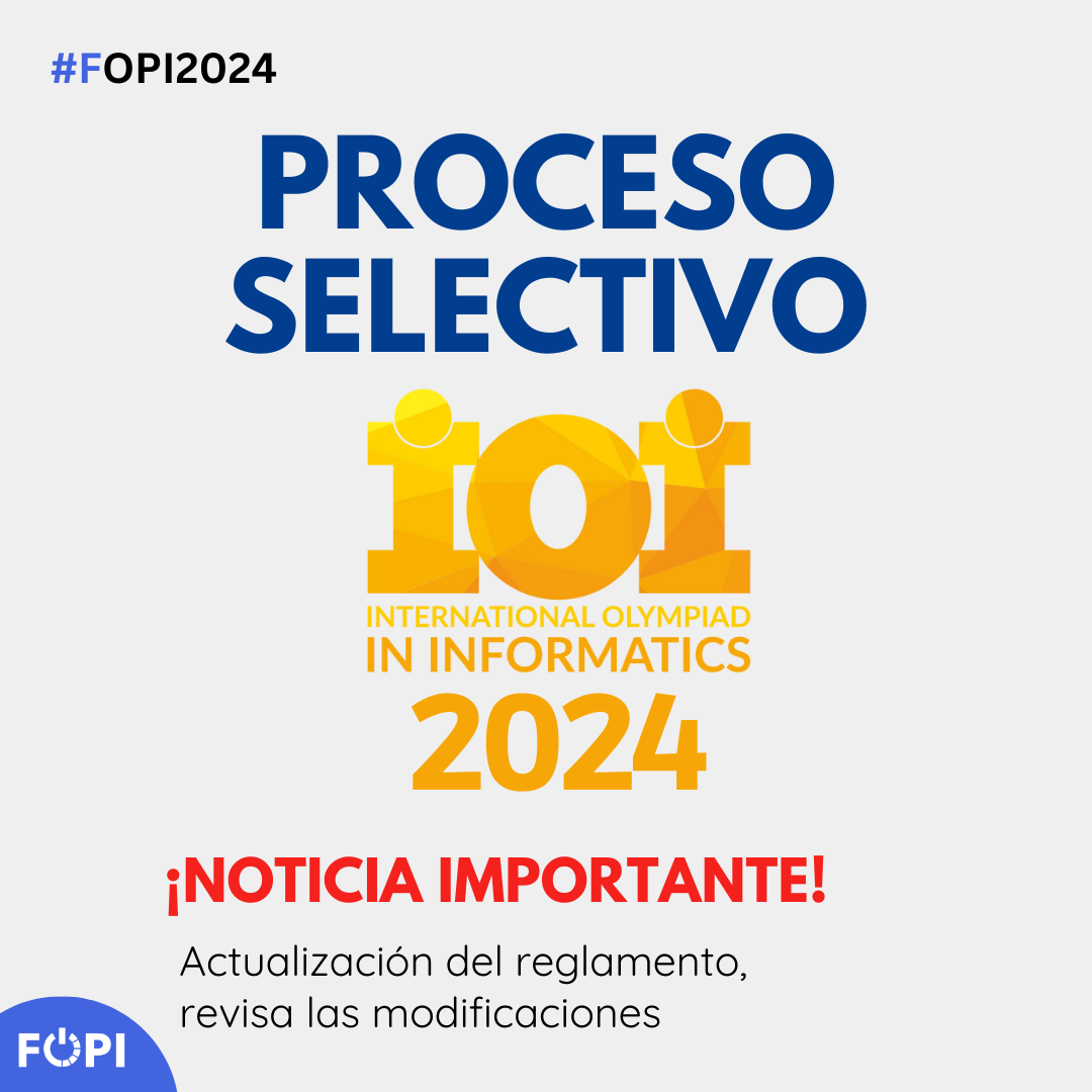 IOI 2024 Cambio de Bases | Federación Peruana de Informática